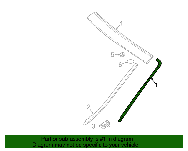 2018-2023 Mercedes-Benz Windshield Molding 238-690-04-03-2B53 | MB OEM ...