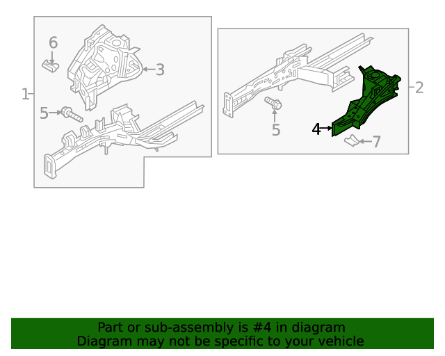 64501-C5000 - Apron Panel 2016-2020 Kia Sorento | Kia.Parts