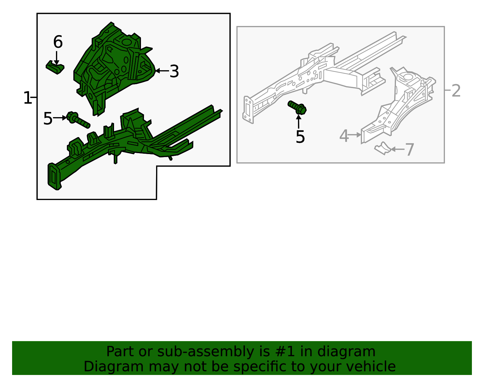 64602-C6000 - Apron/Rail Assembly 2016-2020 Kia Sorento | Kia.Parts Store