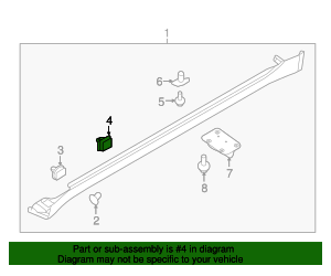 87759-3V000 - Rocker Molding Clip 2015-2020 Kia K900 | Kia.Parts Store