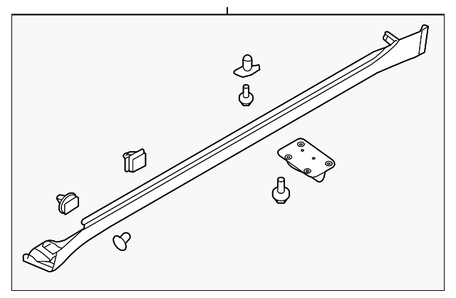 2015-2017 Kia K900 Rocker Molding - Passenger Side (RH) 87752-3T000 ...