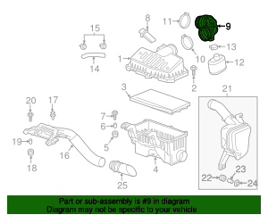 96910374 - Air Cleaner Outlet Duct Elbow 2013-2015 Chevrolet ...