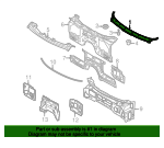 Genuine OEM BMW Cowl Grille Part# 51717151969 Fits 2008-2014 BMW X6: Up ...