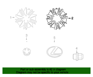 Lexus OEM Wheel, Alloy Part# 4261A-75020 | OEM Vehicle Parts