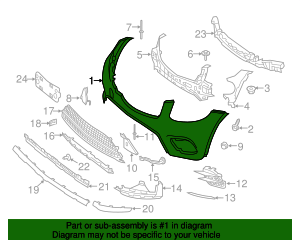 2016-2019 Mercedes-Benz Bumper Cover 253-885-30-00-9999 | MB Parts Center