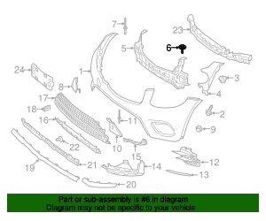 000-990-11-00 - Bumper Cover Screw 2016-2019 Mercedes-Benz | Mercedes ...