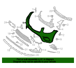 2016-2019 Mercedes-Benz Bumper Cover 253-885-30-00-9999 | MB Parts Center