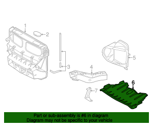 51-75-7-031-052 - Engine encapsulation, front 2010-2011 BMW X6 ...