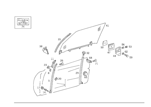 Front Door Windows for 1992 Mercedes-Benz 300 SL | Mercedes-Benz USA Parts