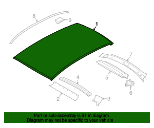 Genuine BMW 54-10-8-045-327 | Roof Outer Panel In Carbon Fiber | FREE ...