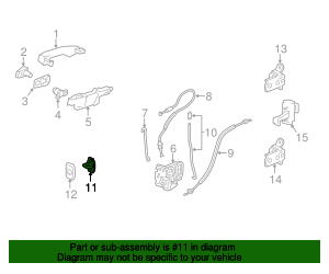 2013-2021 GM Door Lock Striker Plate 13591436 | GMPartsDirect.com