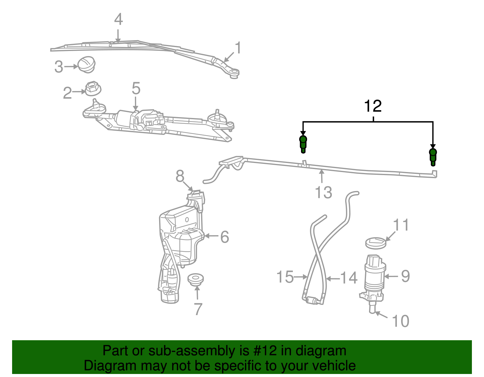 2007-2010 Jeep Nozzle 05303833AA | Mopar Parts Canada