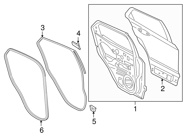 2018-2021 Ford EcoSport Door Weather-Strip Retainer Clip W790199-S900 ...
