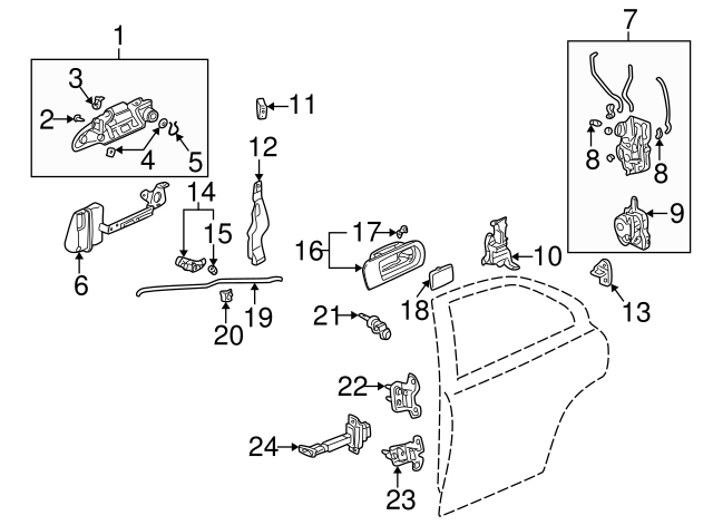 72140-S5A-J01ZV - Handle R- *BG51M* - 2003-2005 Honda Civic | Genuine ...