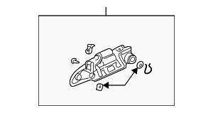 72140-S5A-J01ZV - Handle R- *BG51M* - 2003-2005 Honda Civic | Genuine ...