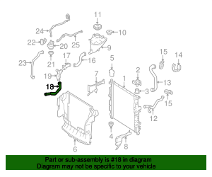 1645002375 - Overflow Hose 2007-2011 Mercedes-Benz | AutoNationParts.com
