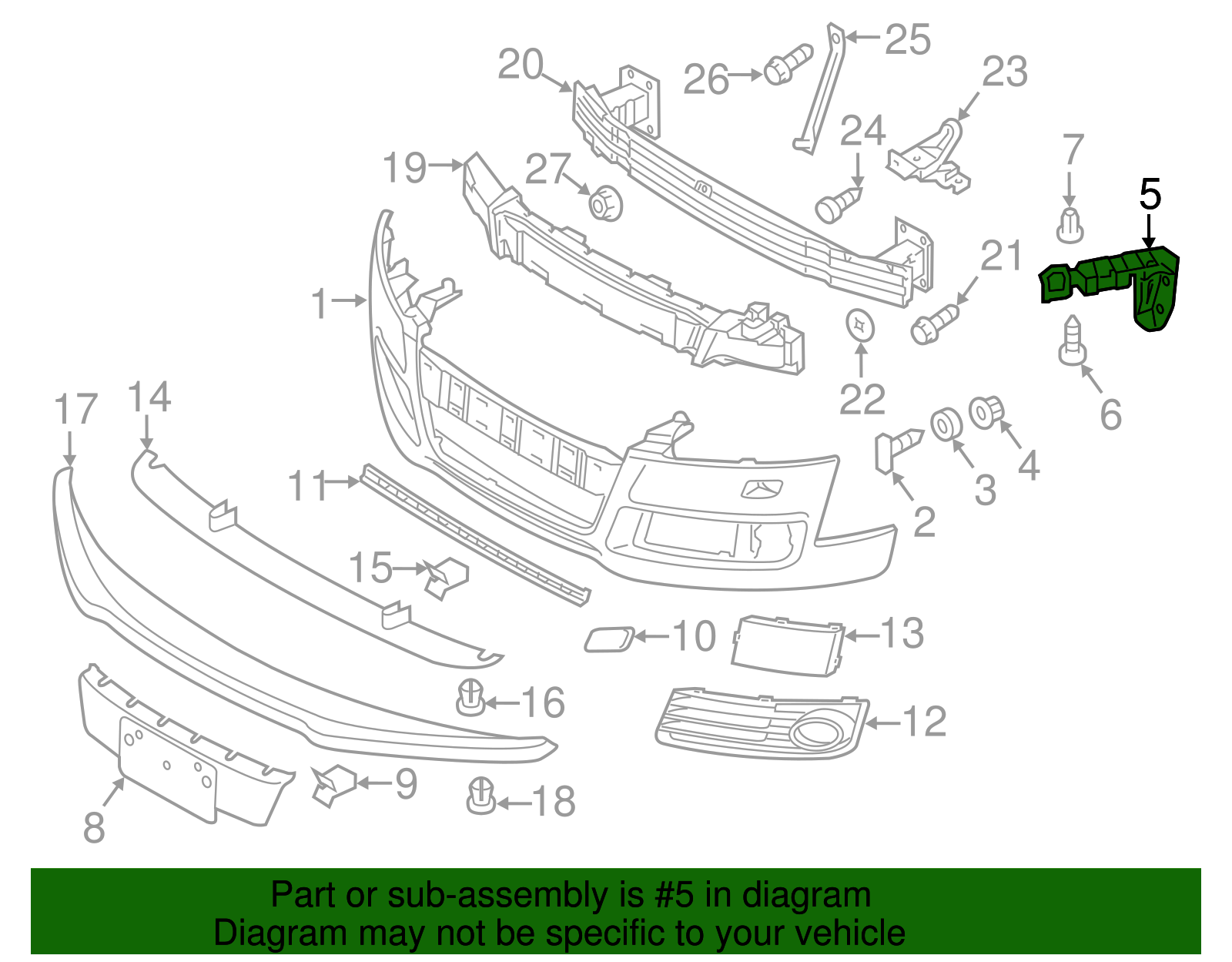 2008-2015 Audi Guide 8J0-807-184-B | Audi USA Parts