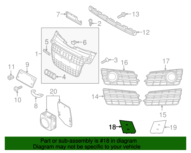 4G8-807-246-9B9 - Lower Cap 2012-2015 Audi | Audi OEM Parts