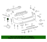 52197-30040 - Bumper Cover Bracket For 2006-2021 Lexus | Lexus OE Parts