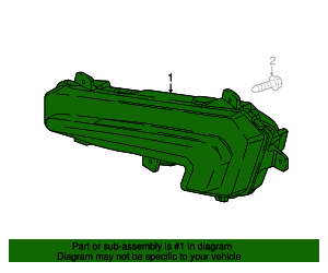 2016-2018 Chevrolet Malibu Driver Side Daytime Running Lamp 84525421 GM ...