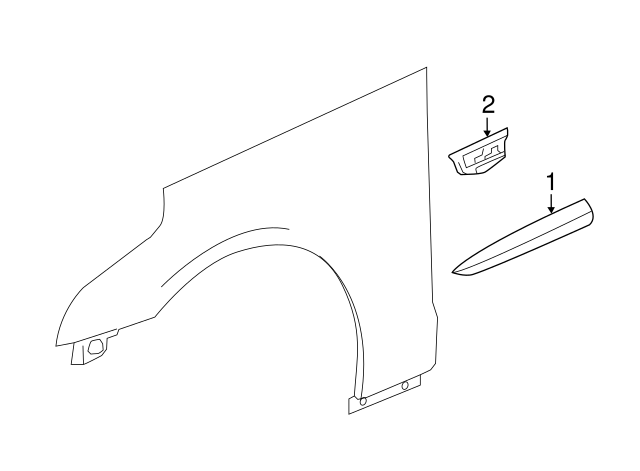 2016-2018 Cadillac CT6 Medium Variegated Chrome Driver Side Front ...