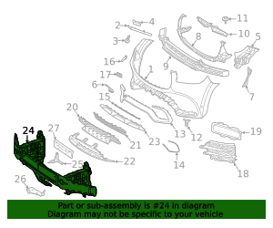 Impact Bar - Part #167-620-64-01 | Mercedes Parts Center