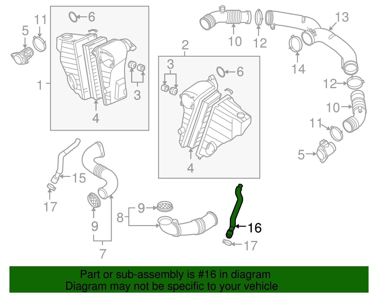 2007-2009 Volkswagen Touareg Drain Hose 7L6-128-653 | Wolfsburg Parts ...