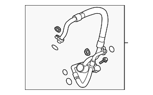 2018-2020 Chevrolet Impala Air Conditioning Evaporator Hose 84429956 GM ...