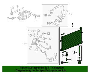 2010-2020 GM Air Conditioning Condenser 23305638 GM | GMPartsDirect.com