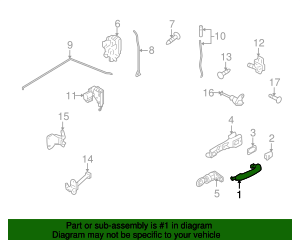 2007-2011 Chevrolet Aveo Primed Exterior Side Door Handle 96468254 ...