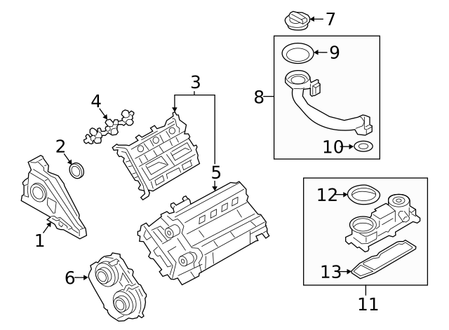 2017-2024 Porsche Oil/Air Separator PAB-103-495-B | Sunset Porsche Parts