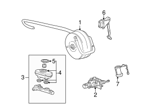 1999-2005 Ford Master Cylinder 5C3Z-2140-LB | Varsity Ford