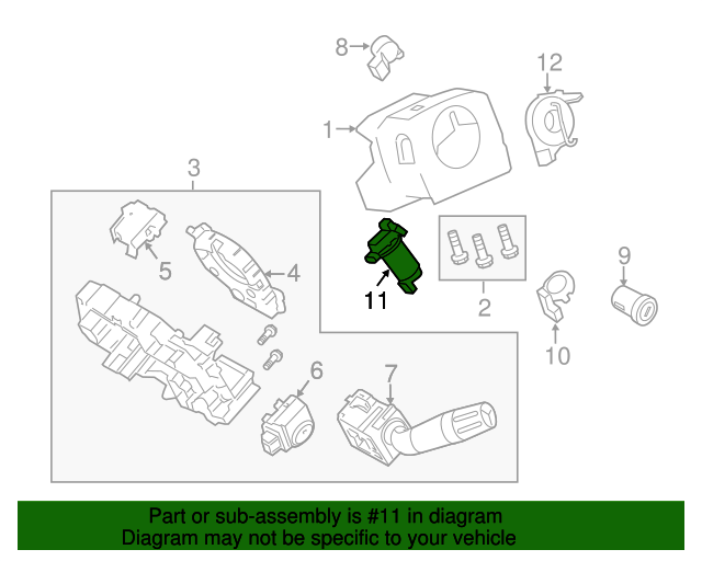 FL3Z-3Z719-C - Lock Actuator - 2011-2024 Ford | Lasco Auto Parts