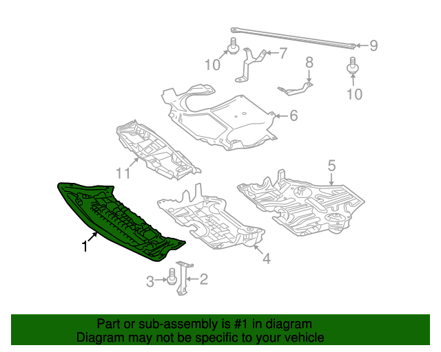 2010-2013 Mercedes-Benz Front Deflector 212-524-13-30 | MB OEM Parts