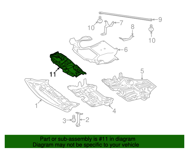 212-500-02-55 - Intake Cover 2010-2013 Mercedes-Benz | Mercedes-Benz ...