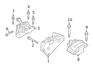 2018-2023 Volkswagen Engine Mount 3QF-199-262-G | AutoNationParts.com