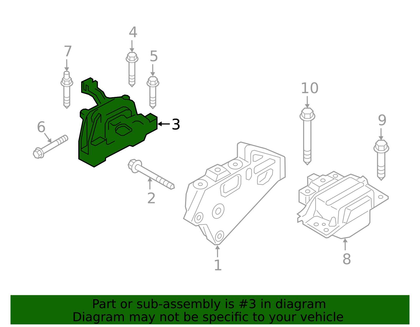 3QF-199-262-G - Mount 2018-2023 Volkswagen | Volkswagen Parts Catalog