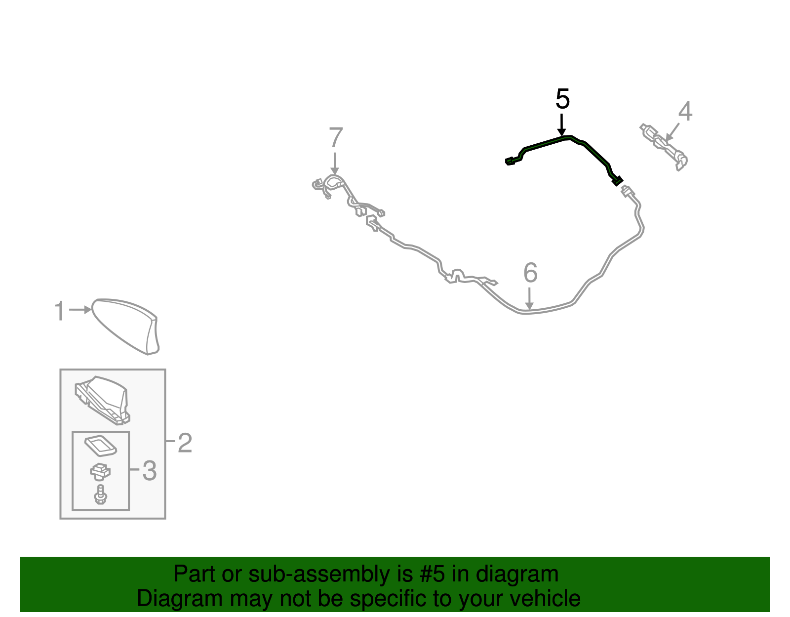 86101-24730 - Antenna Cable 2018-2020 Lexus | AutoNation Parts