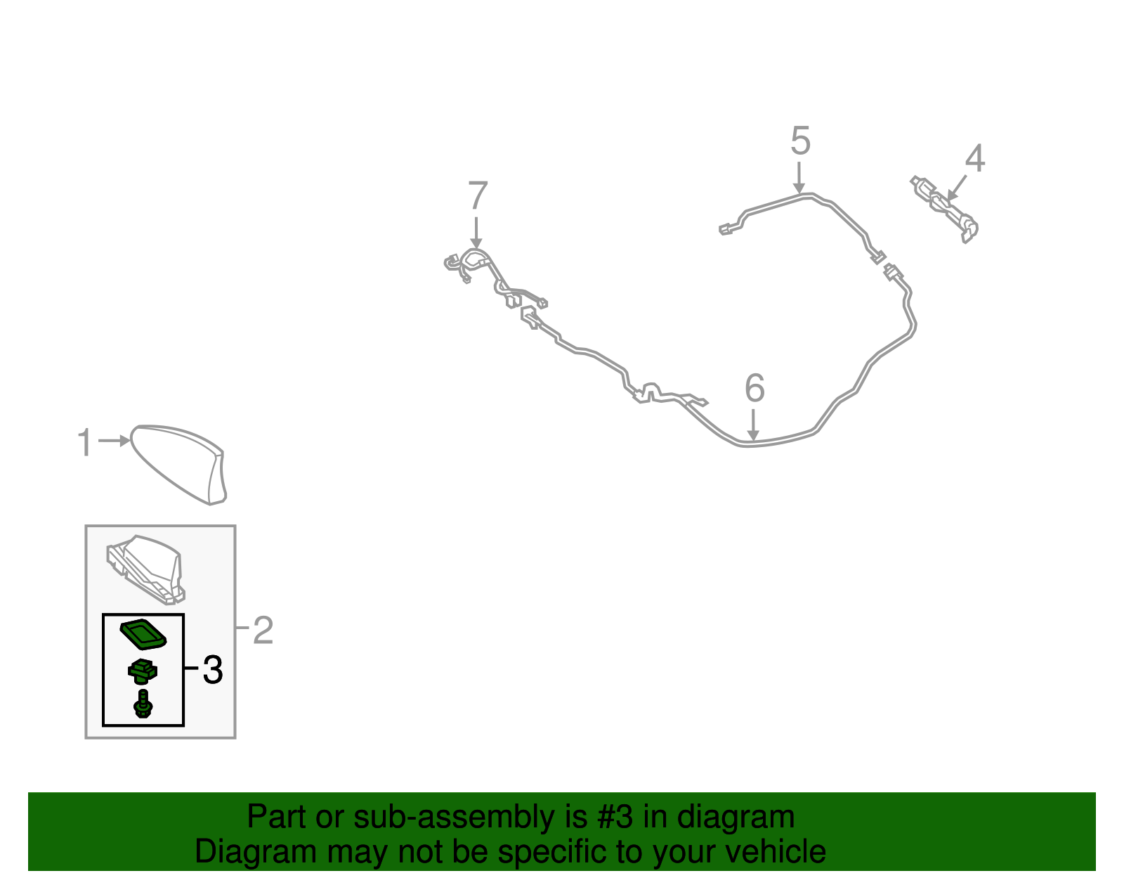 86769-48020 - 2020-2024 Lexus - Antenna Assembly Housing | My L Parts