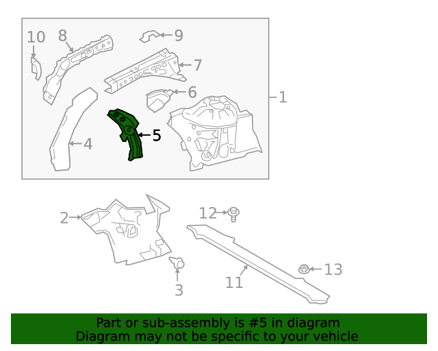 2019-2021 Lexus Front Brace 53704-33060 | OEM Parts Online