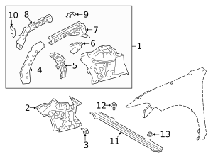 2019-2021 Lexus Apron Assembly 53702-06290 | OEM Parts Online