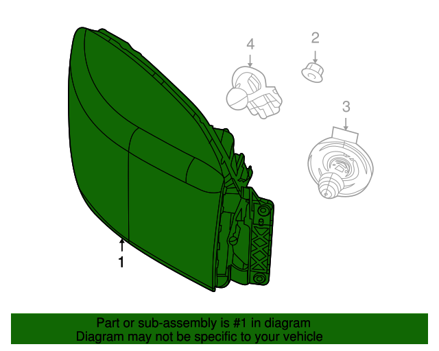 2009-2012 Mopar Headlamp Assembly - Passenger Side (RH) 68001484AI ...