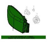 2009-2012 Mopar Headlamp Assembly - Driver's Side (LH) 68001485AI ...