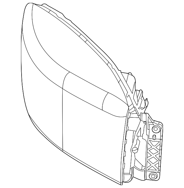 2009-2012 Mopar Headlamp Assembly - Driver's Side (LH) 55277409AG ...