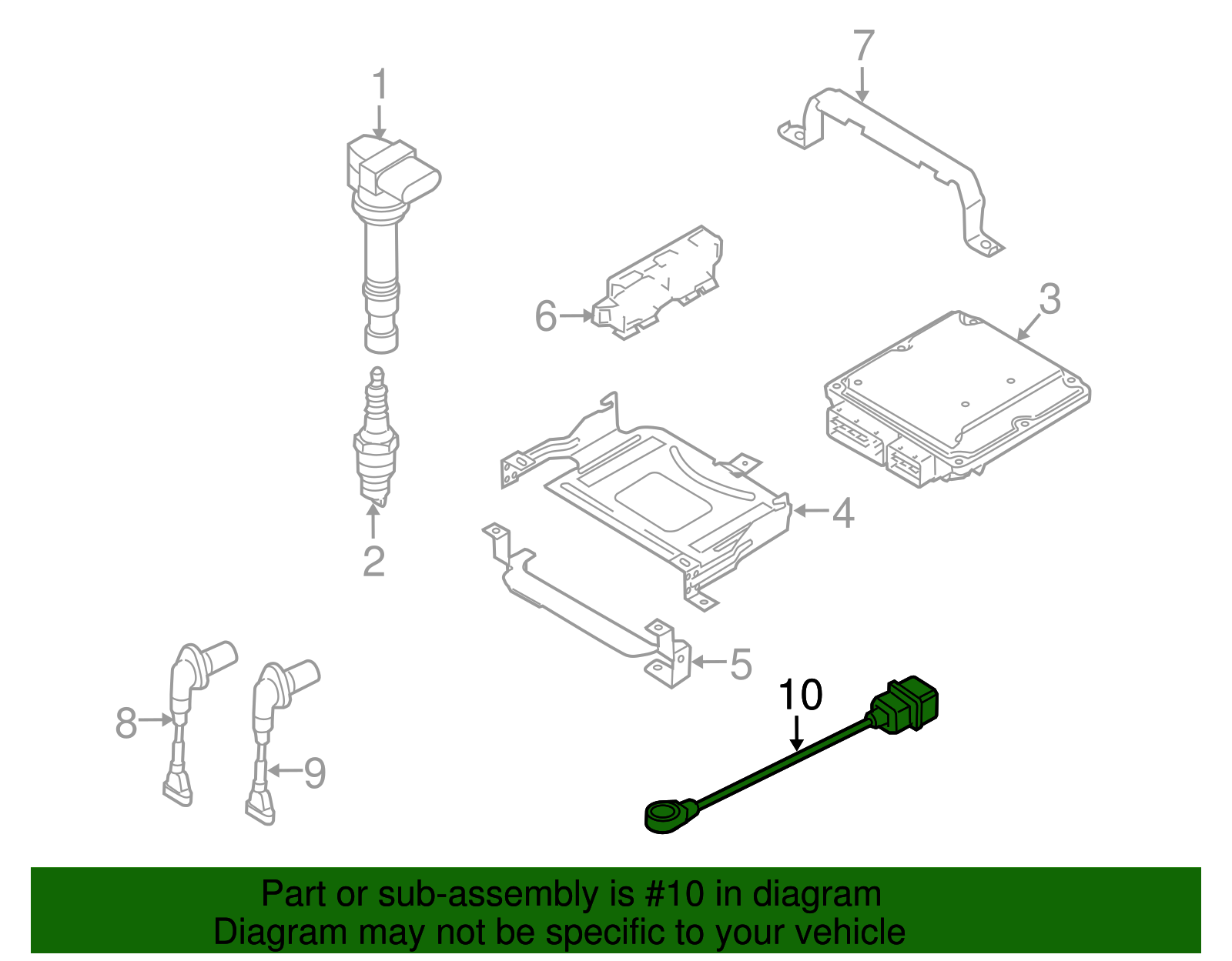 2006-2016 Volkswagen Knock Sensor 022-905-376 | Retail Performance Auto ...