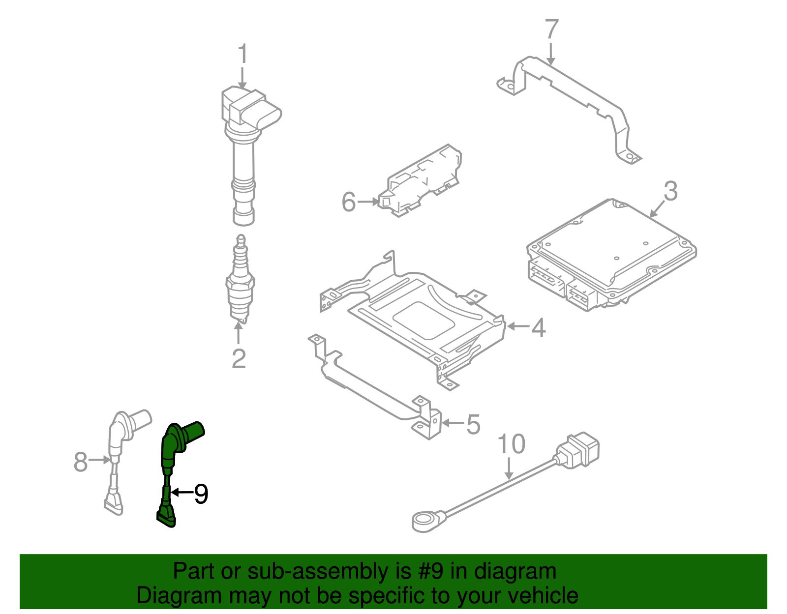 2002-2013 Volkswagen Sensor 022-957-147 | Retail Performance Auto Parts