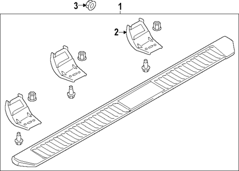 Running Board for 2024 Ford F-250 Super Duty | Ford Parts Direct
