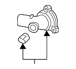 2013-2015 Chevrolet Spark Engine Coolant Thermostat 25199831 GM ...