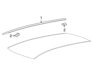 2016-2022 Lexus Drip Molding 75556-0E010 | OEM Parts Online