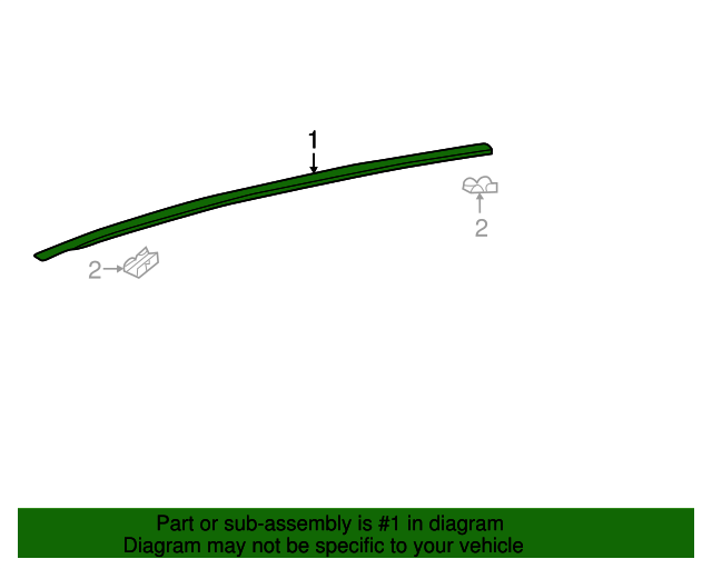 2016-2022 Lexus Drip Molding 75556-0E010 | OEM Parts Online